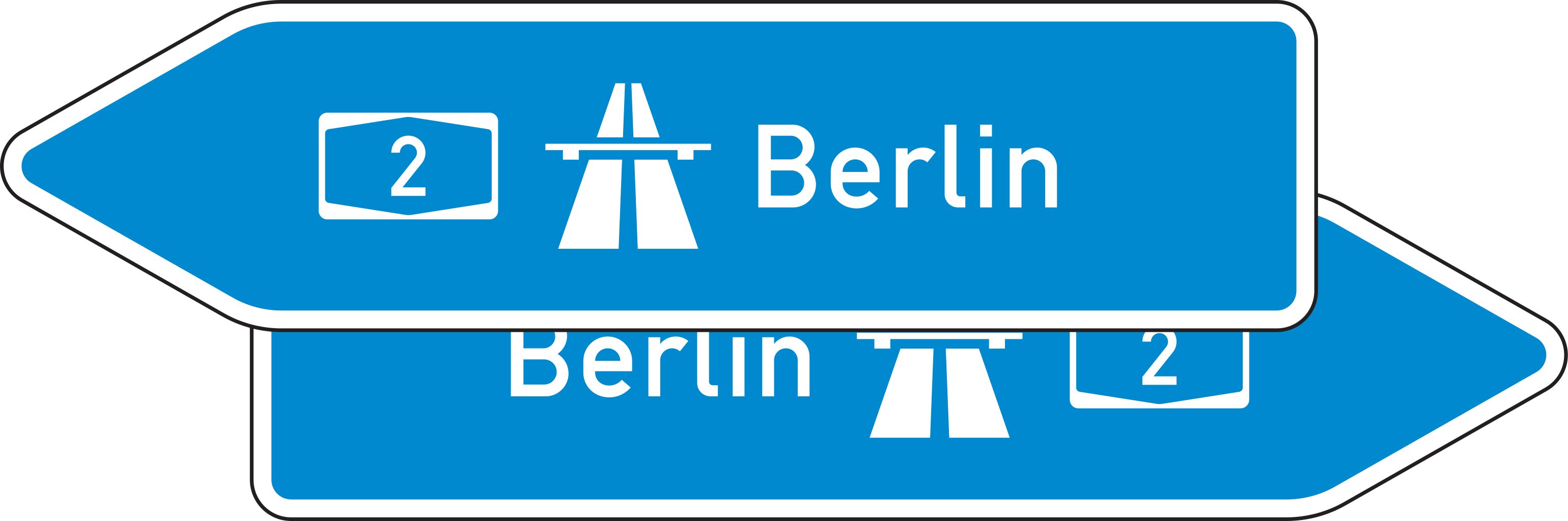 Autobahn Verkehrszeichen